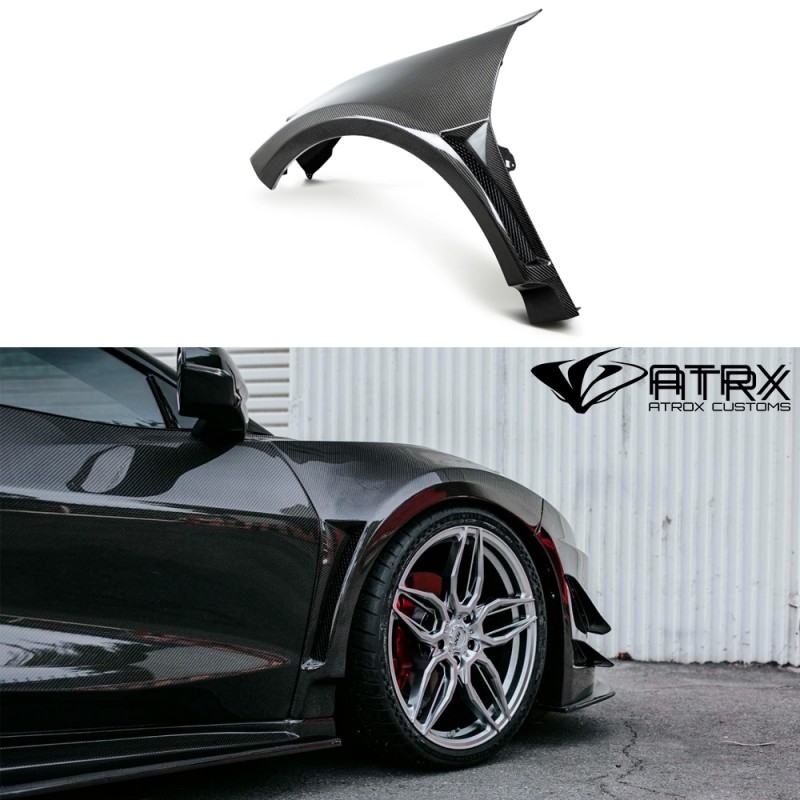Paquete Wide Track Body Kit Fascias Salpicaderas Carbono Corvette C8 ...