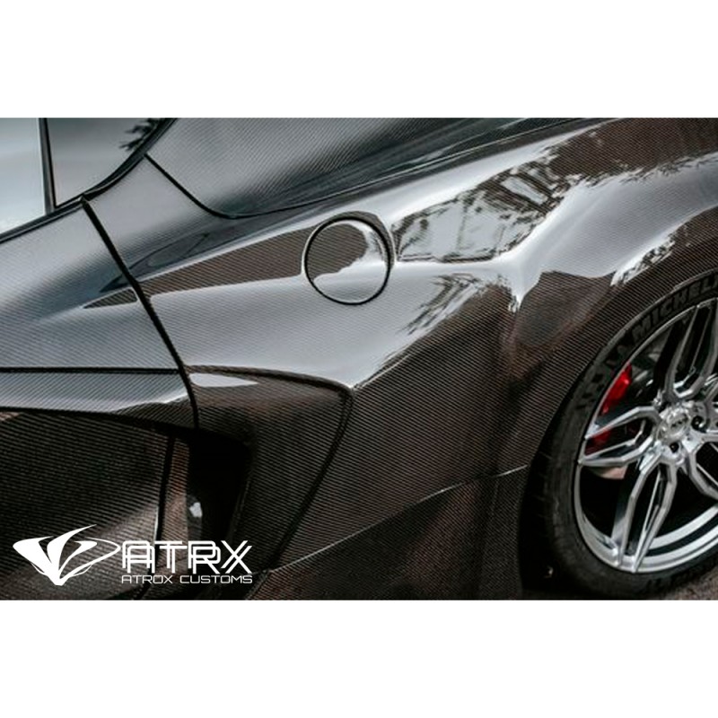 Paquete Wide Track Body Kit Fascias Salpicaderas Carbono Corvette C8 ...
