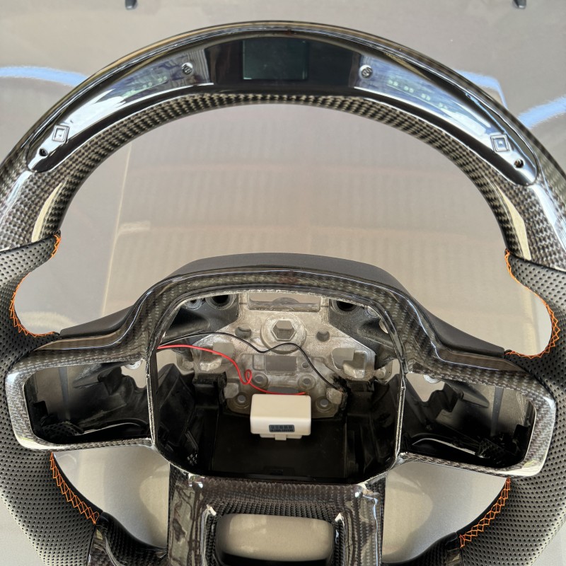 Volante LED Carbono Piel Ford F150 Raptor 2021 - 2024+