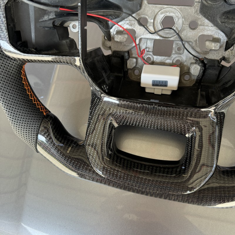 Volante LED Carbono Piel Ford F150 Raptor 2021 - 2024+